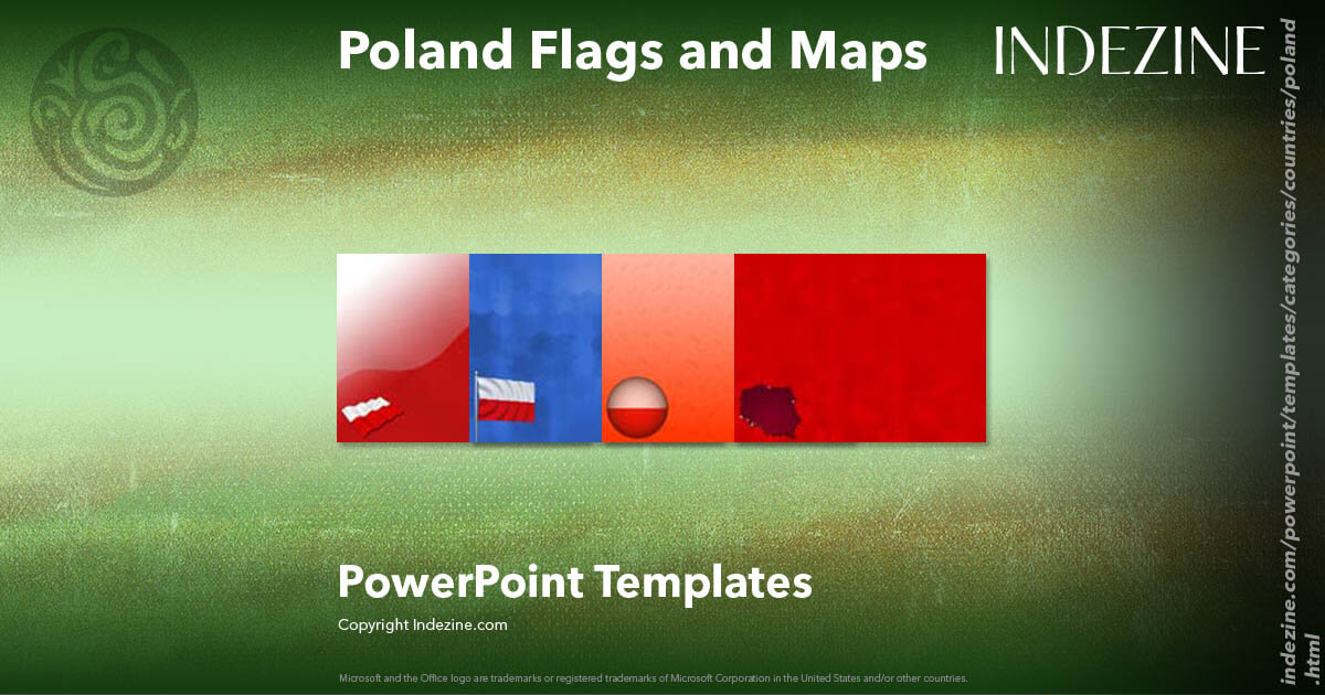 Poland Flags and Maps PowerPoint Templates