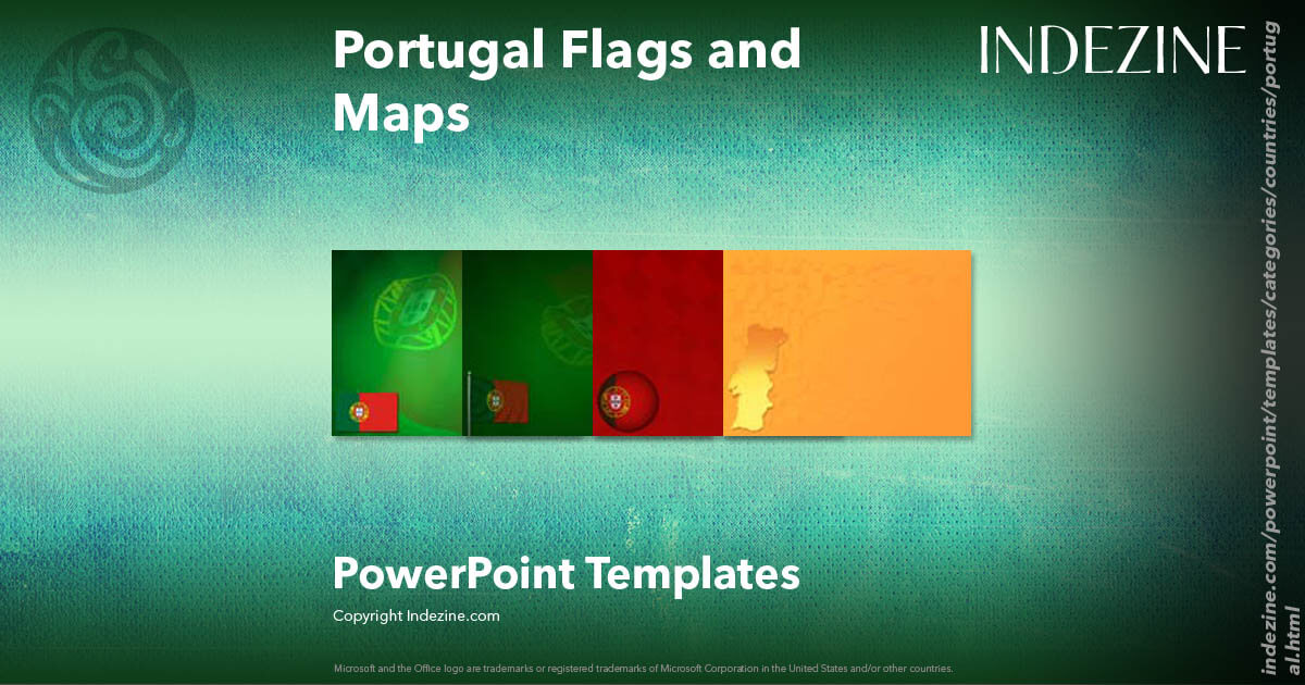 Portugal Flags and Maps PowerPoint Templates