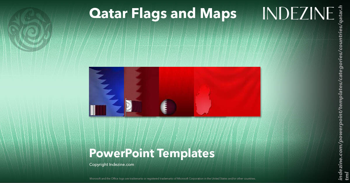 Qatar Flags and Maps PowerPoint Templates