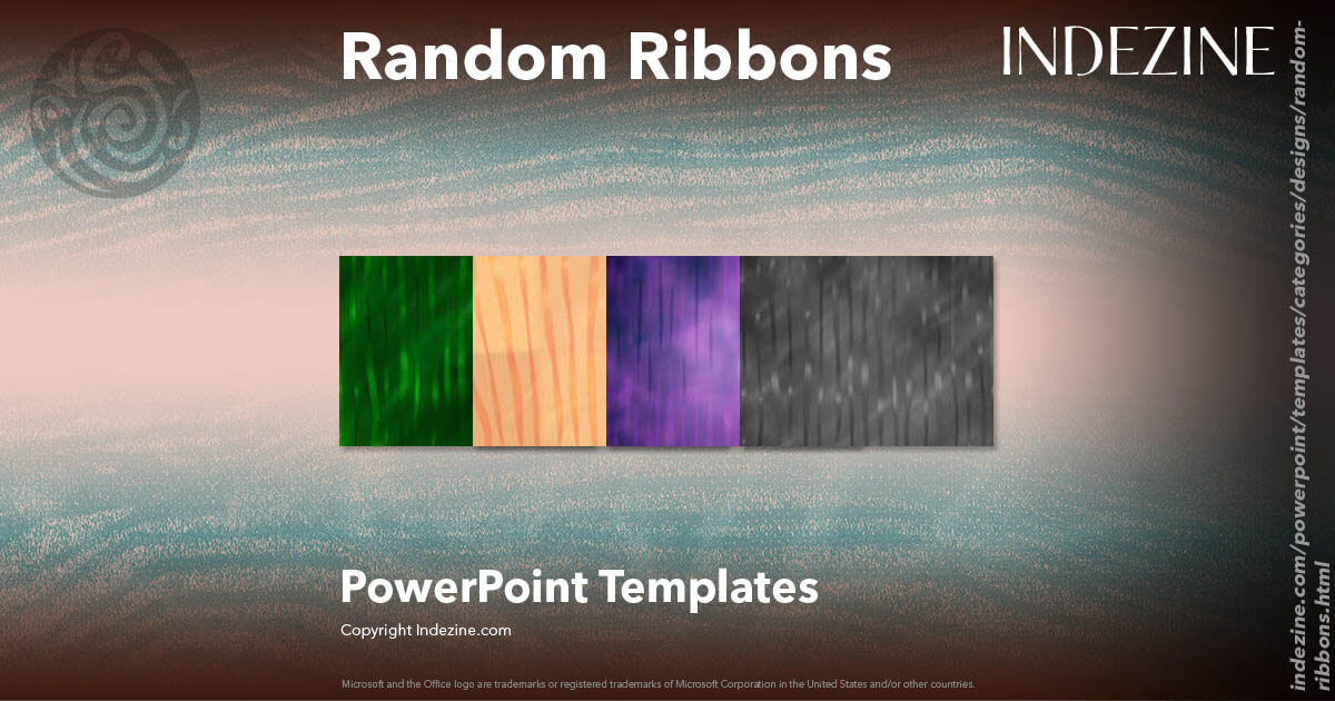 Random Ribbons PowerPoint Templates
