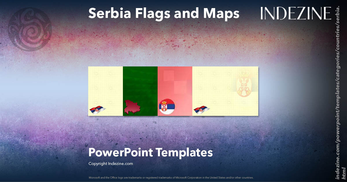 Serbia Flags and Maps PowerPoint Templates