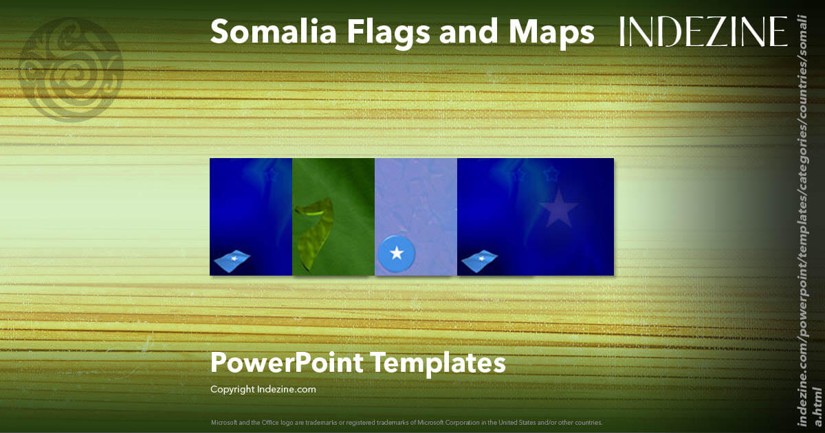 Somalia Flags and Maps PowerPoint Templates