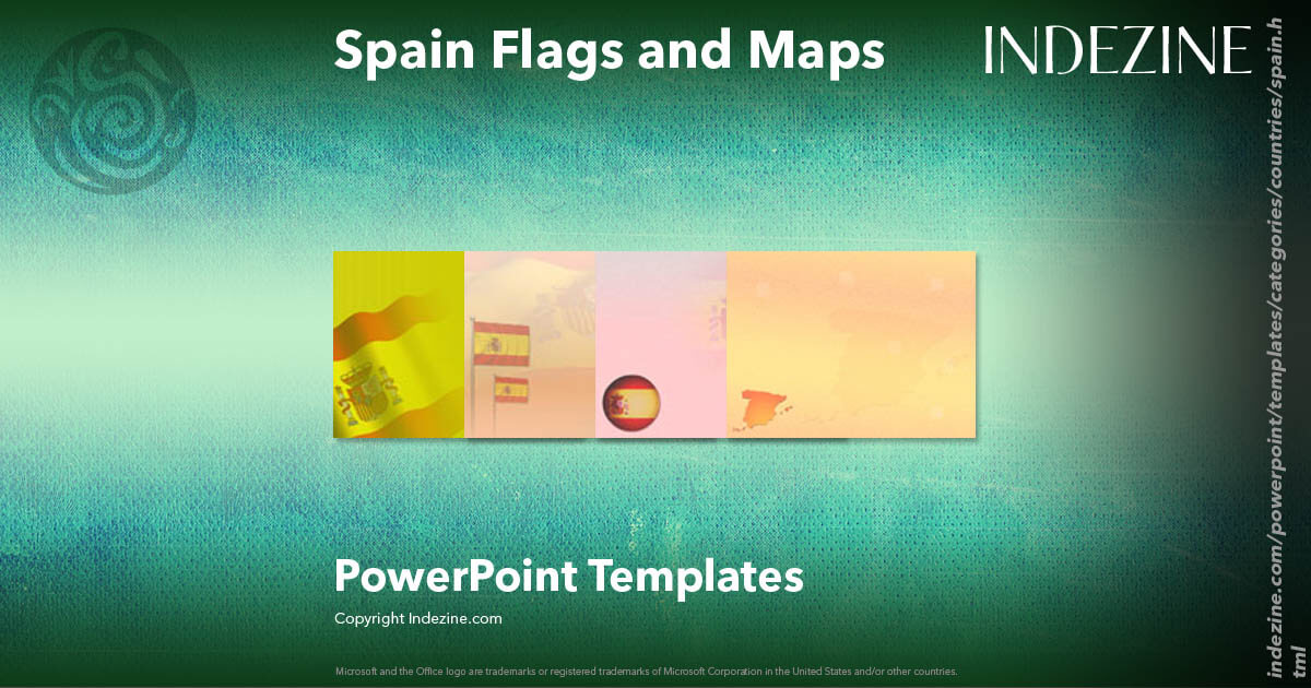 Spain Flags and Maps PowerPoint Templates