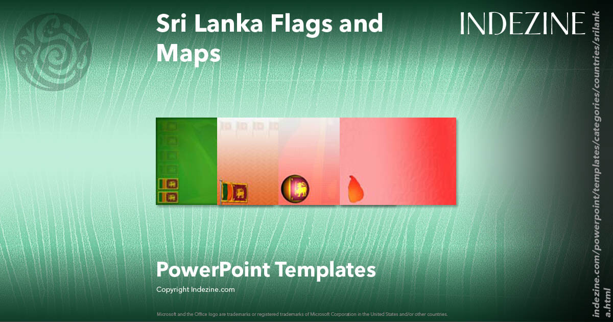Sri Lanka Flags and Maps PowerPoint Templates