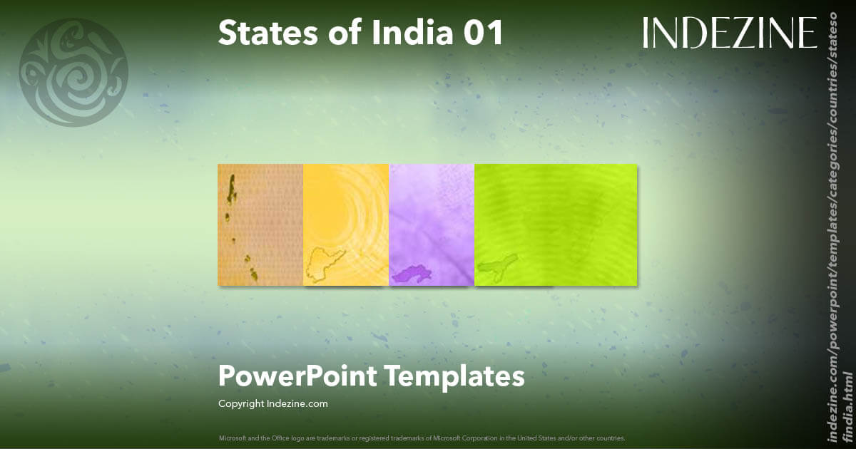 States of India 01 PowerPoint Templates