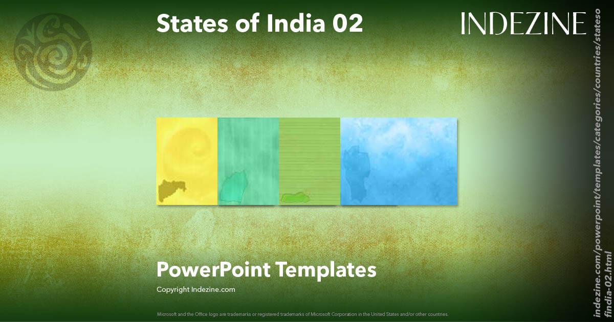 States of India 02 PowerPoint Templates