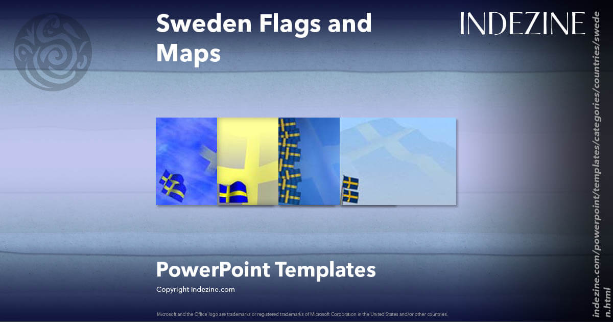 Sweden Flags and Maps PowerPoint Templates