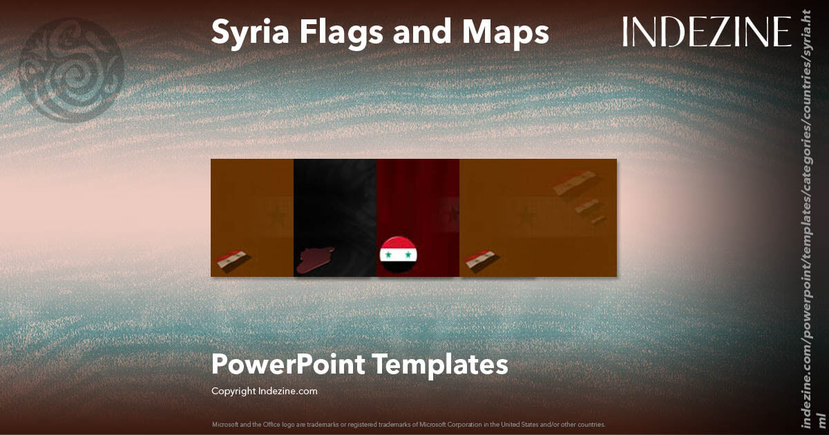 Syria Flags and Maps PowerPoint Templates