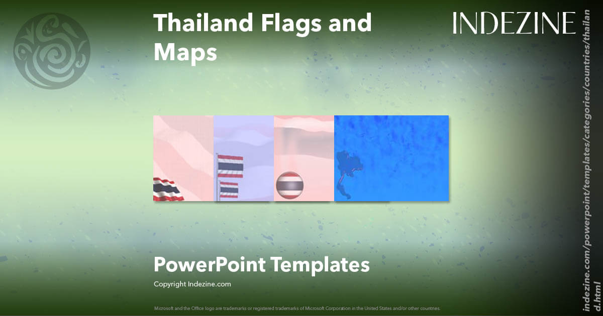 Thailand Flags and Maps PowerPoint Templates