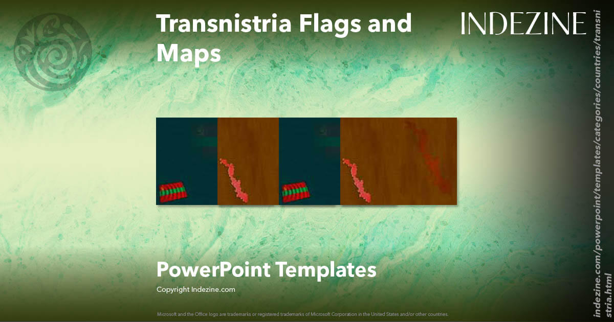 Transnistria Flags and Maps PowerPoint Templates