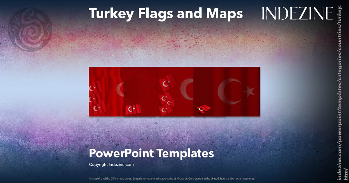 Turkey Flags and Maps PowerPoint Templates