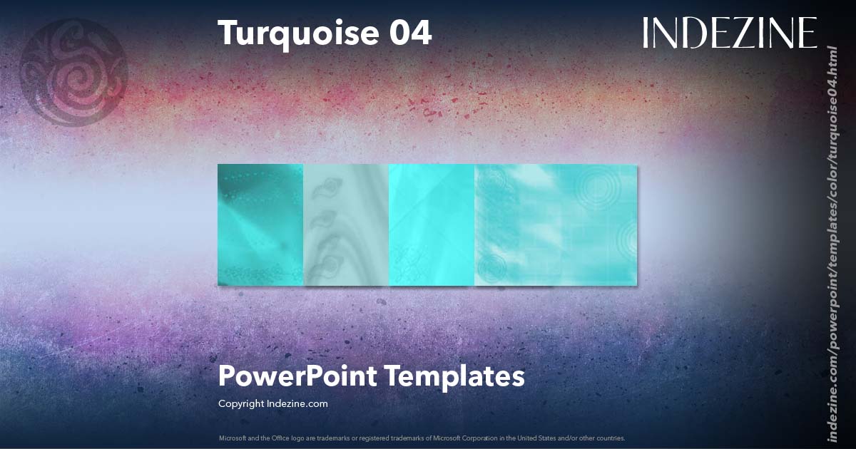 Turquoise Abstract Powerpoint Template Presentationgo - Bank2home.com