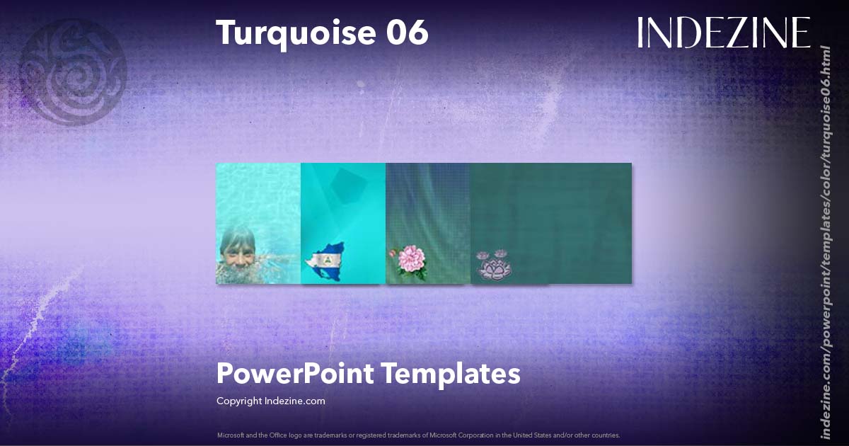 Turquoise Abstract Powerpoint Template Presentationgo - Bank2home.com