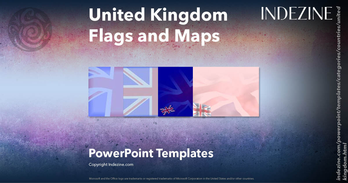 United Kingdom Flags and Maps PowerPoint Templates