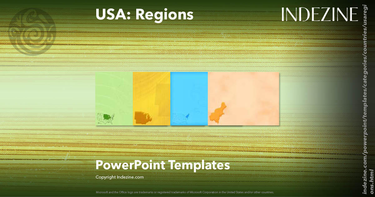 USA: Regions PowerPoint Templates