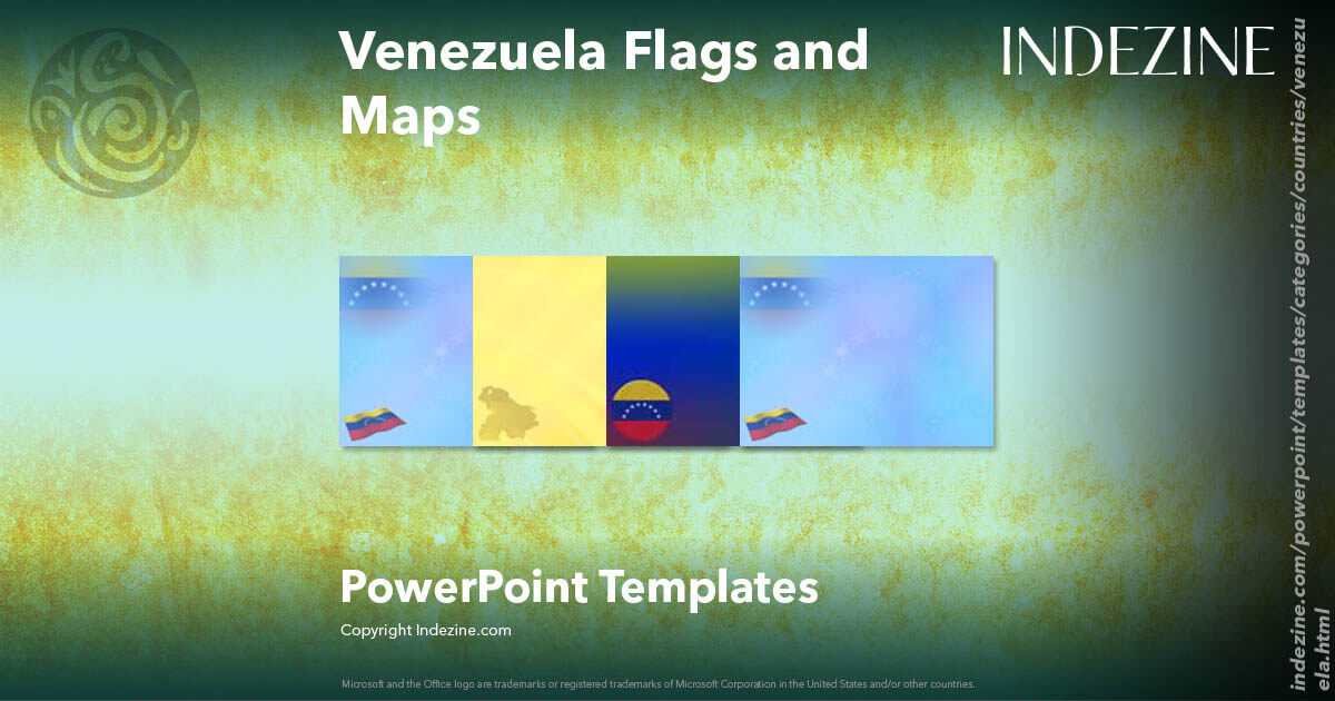 Venezuela Flags and Maps PowerPoint Templates