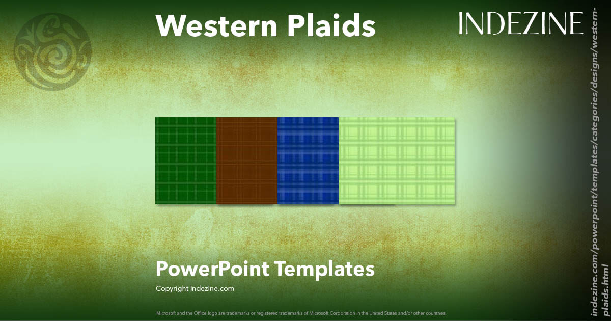 Western Plaids PowerPoint Templates