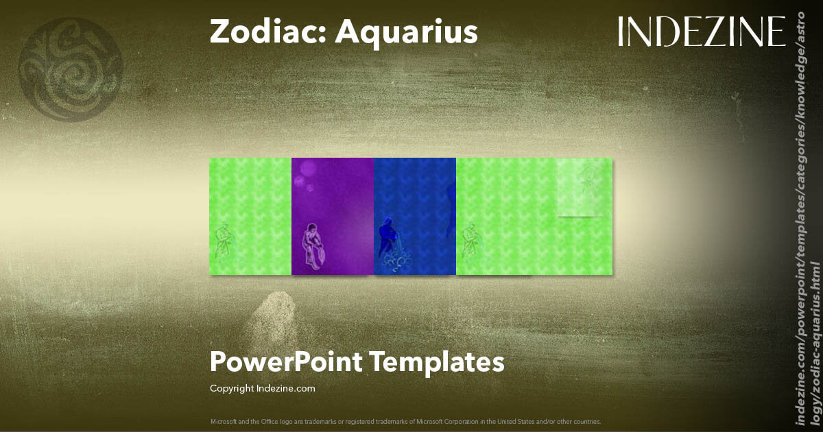 Zodiac: Aquarius PowerPoint Templates
