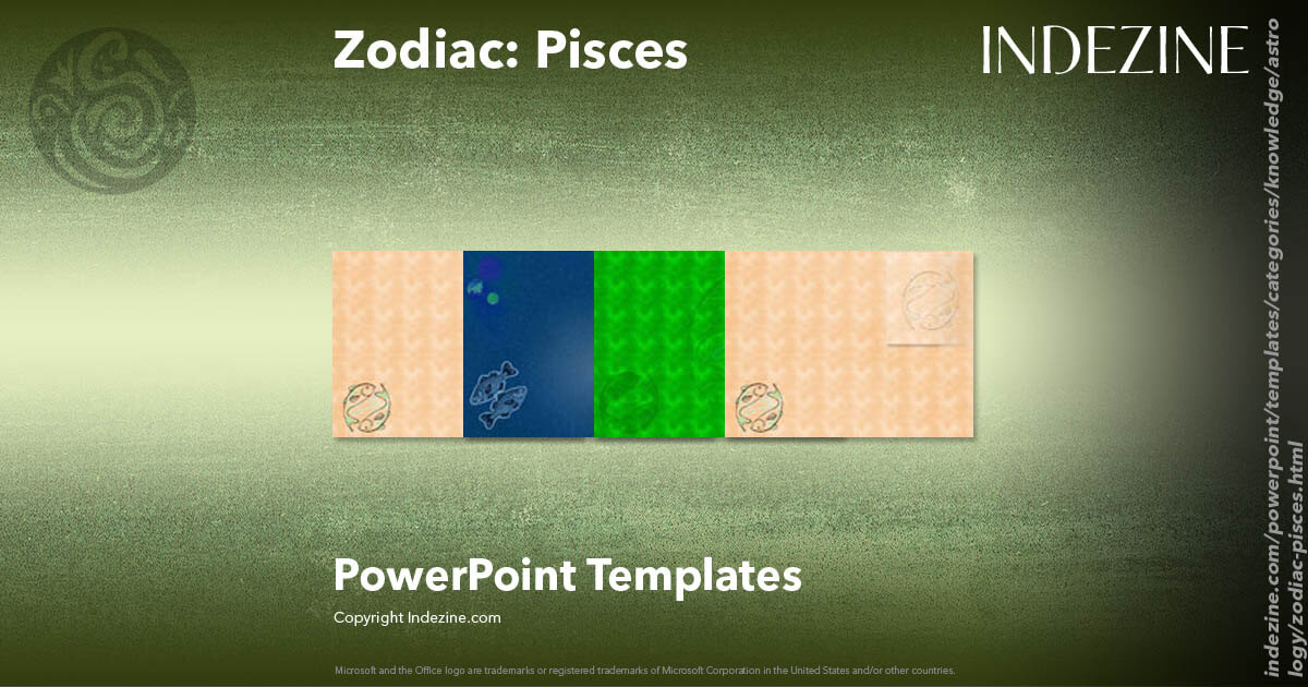 Zodiac Pisces Powerpoint Templates