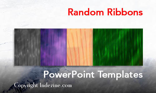 Random Ribbons PowerPoint Templates