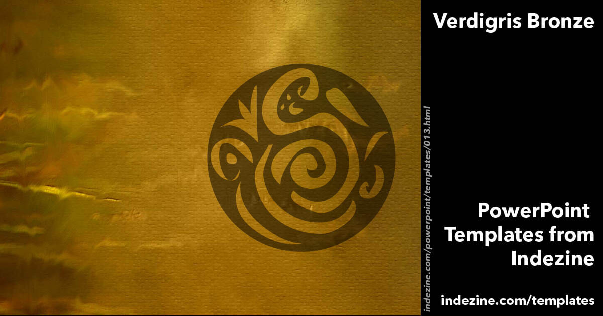Verdigris Bronze PowerPoint Template