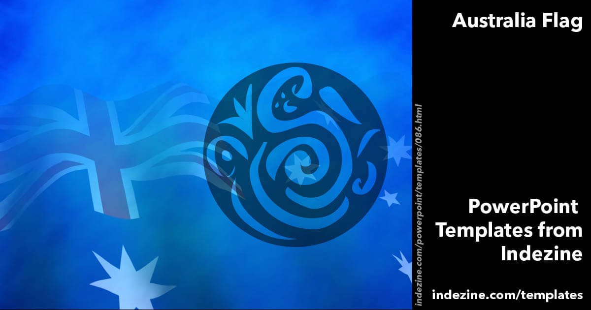 Australia Flag 01 PowerPoint Template