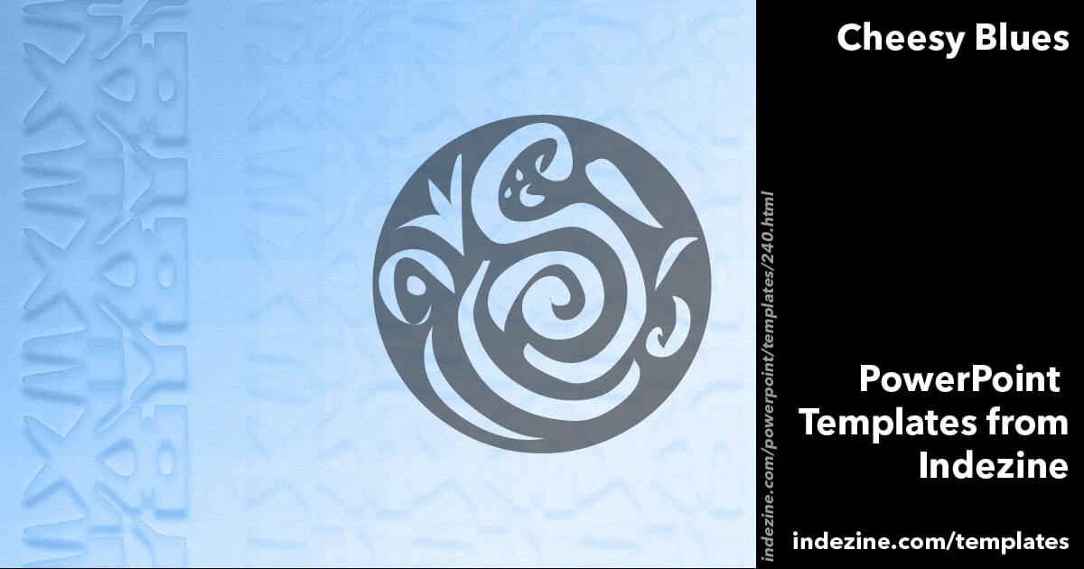 Cheesy Blues PowerPoint Template