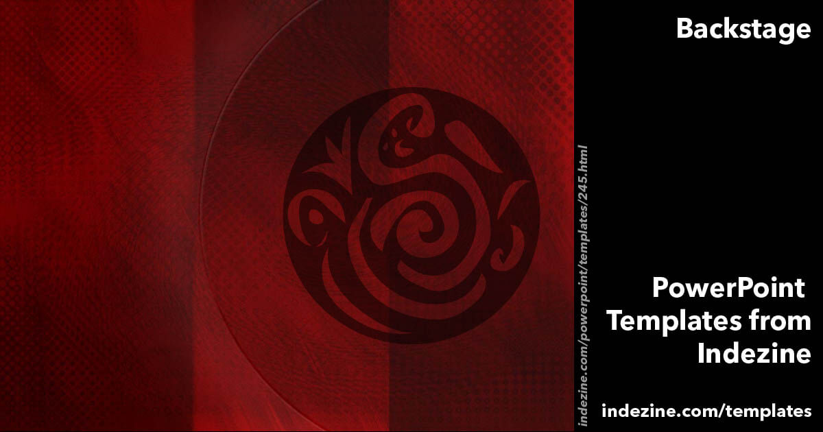 Backstage PowerPoint Template