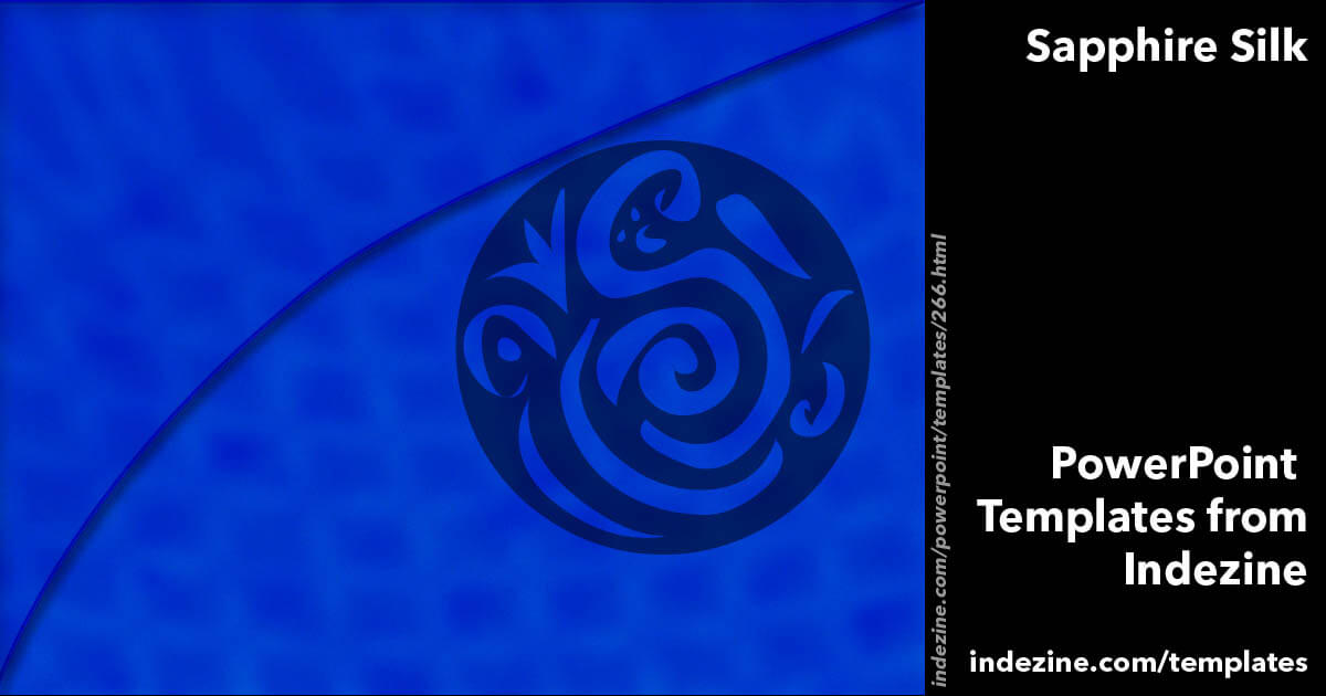 Sapphire Silk PowerPoint Template