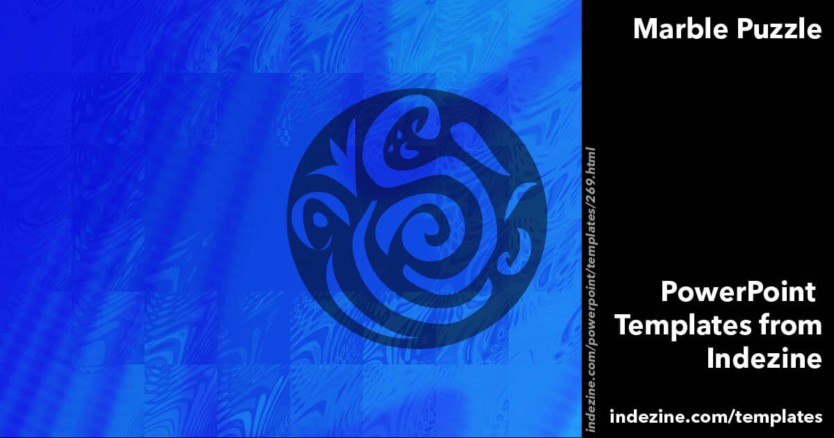 Marble Puzzle PowerPoint Template