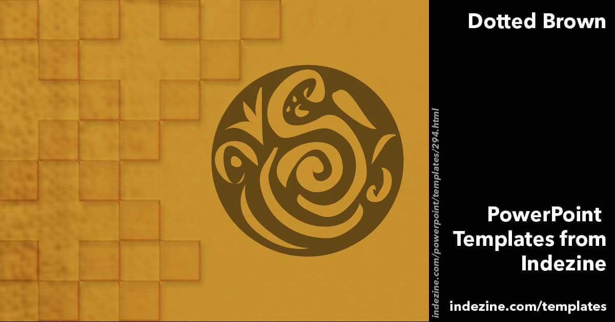 Dotted Brown PowerPoint Template