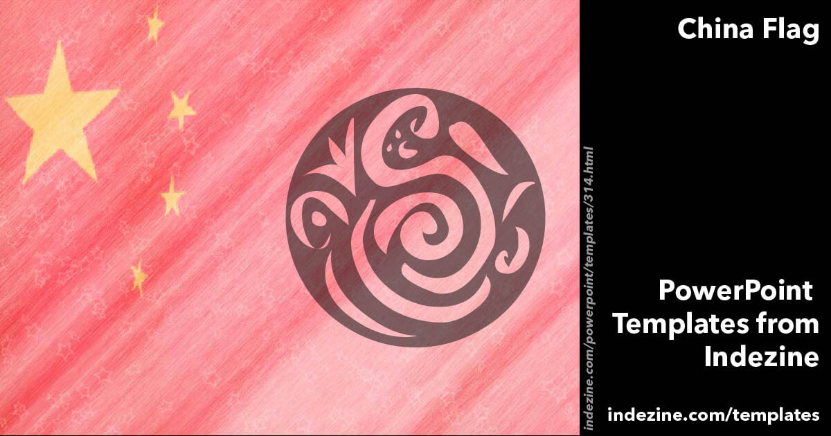China Flag 04 PowerPoint Template