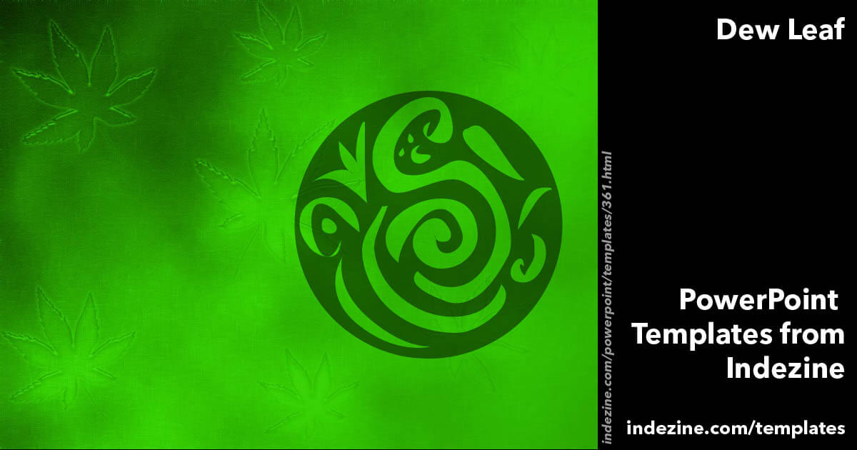 Dew Leaf PowerPoint Template