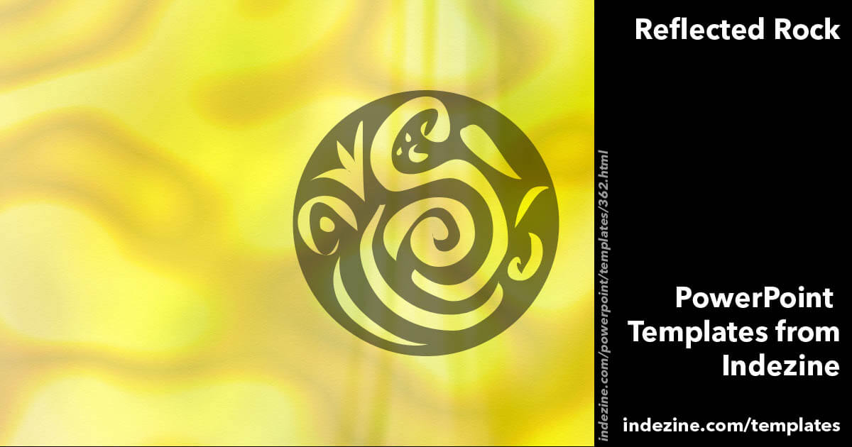 Reflected Rock PowerPoint Template