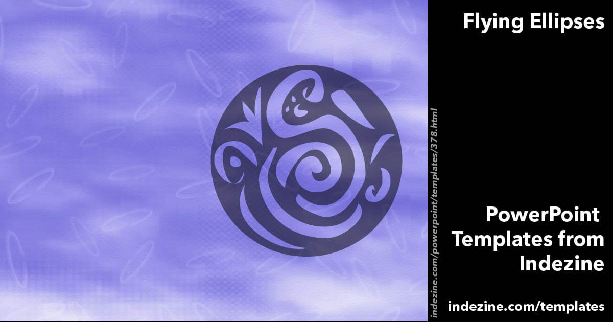 Flying Ellipses PowerPoint Template