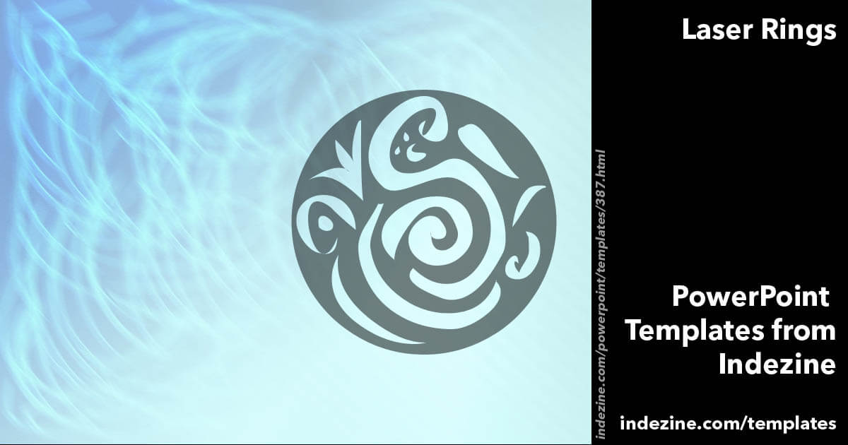 Laser Rings PowerPoint Template