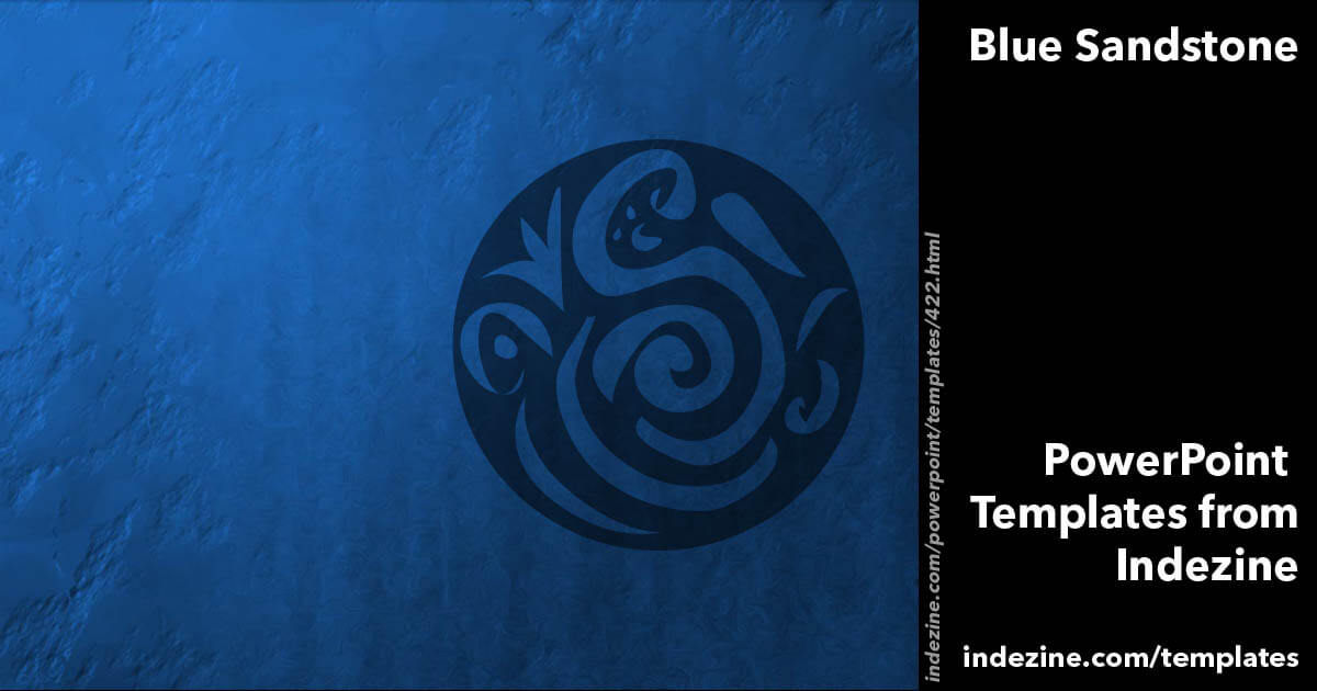 Blue Sandstone PowerPoint Template