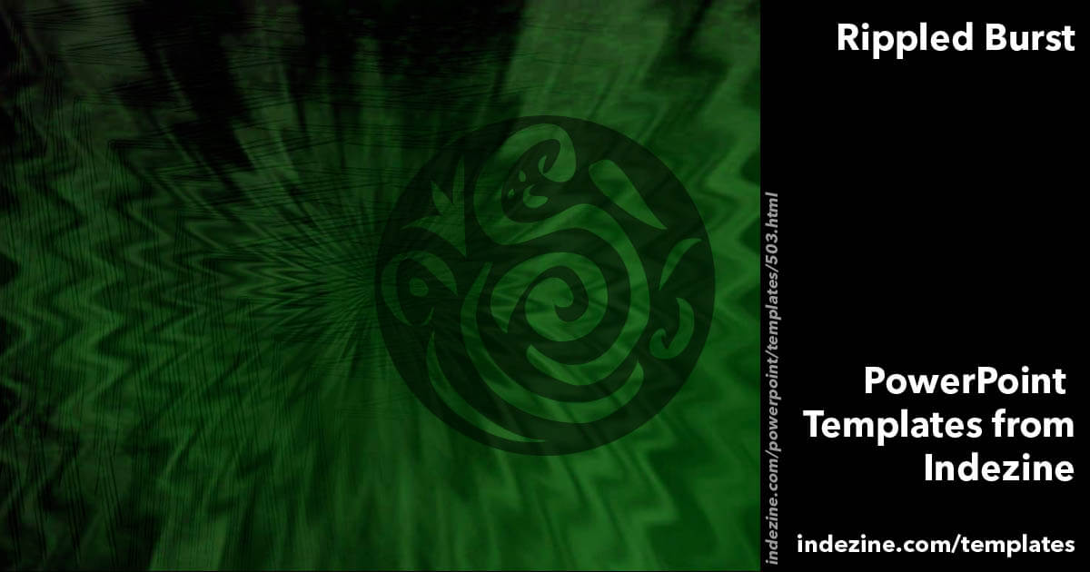 Rippled Burst PowerPoint Template