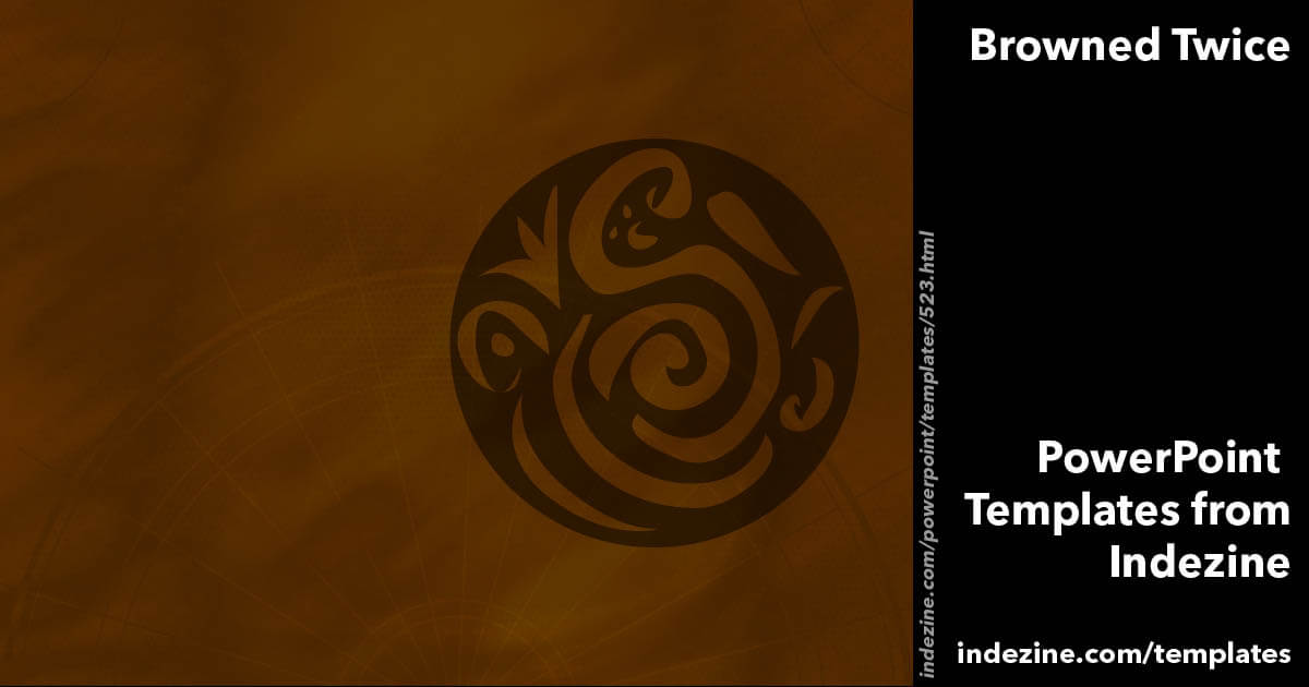 Browned Twice PowerPoint Template