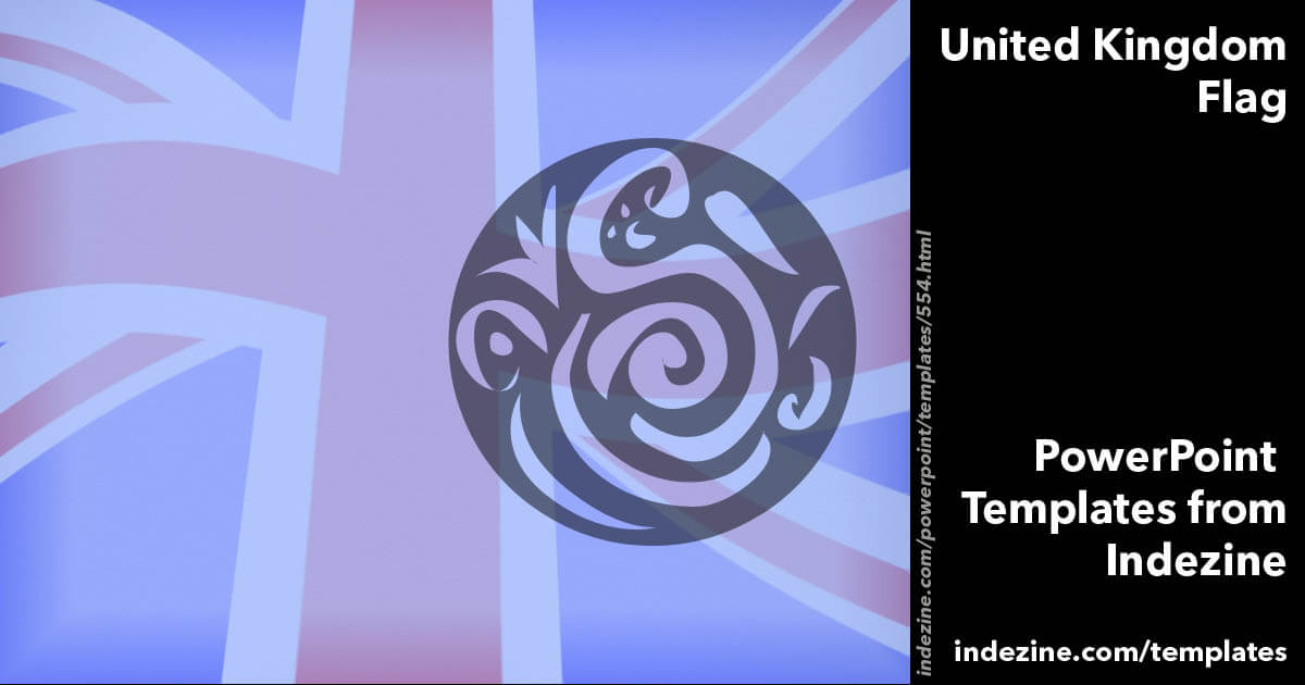 United Kingdom Flag 01 PowerPoint Template