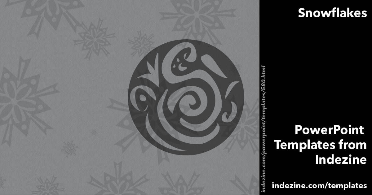 Snowflakes 02 PowerPoint Template