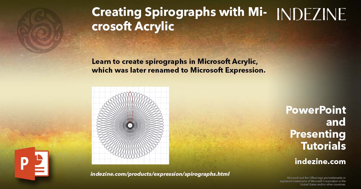 Creating Spirographs with Microsoft Acrylic