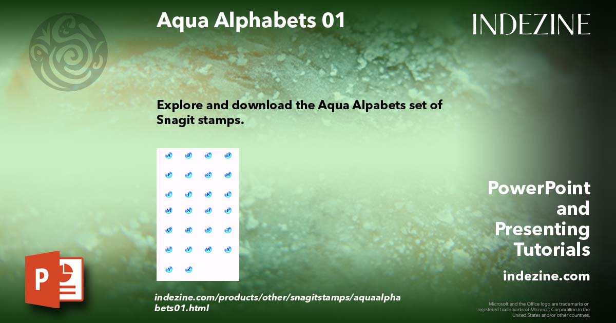 Aqua Alphabets 01