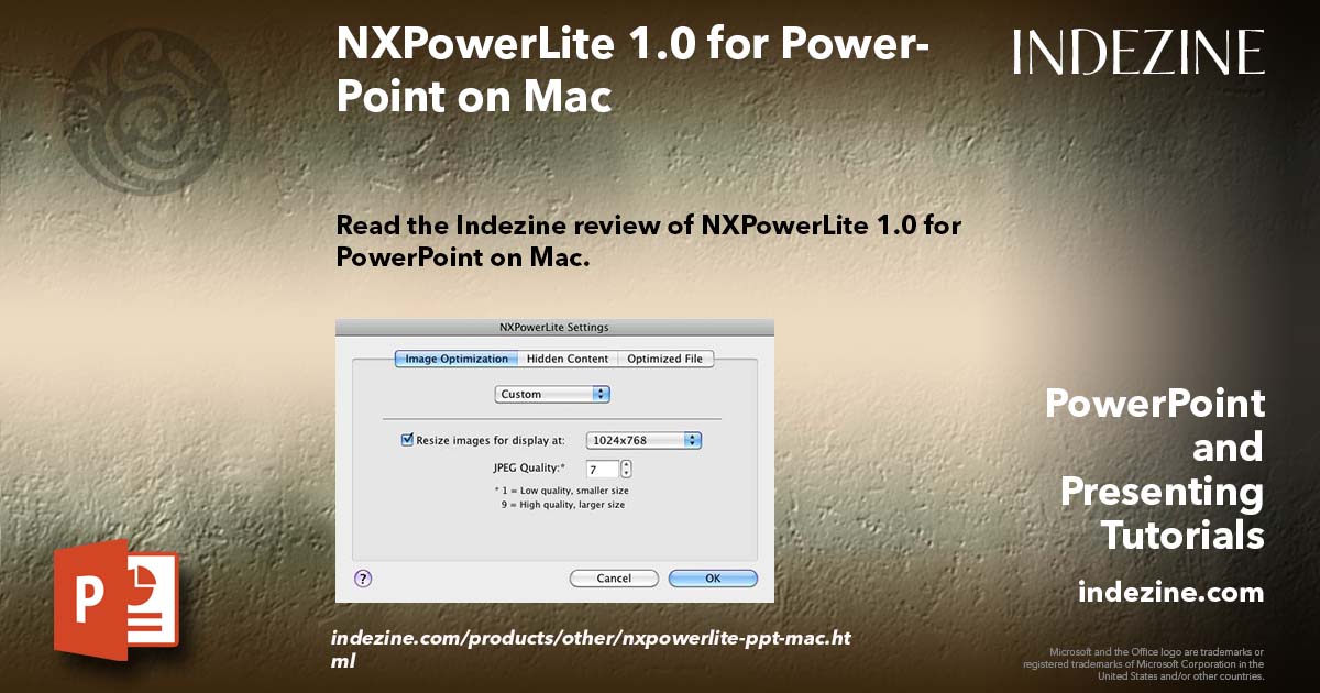 NXPowerLite 1.0 for PowerPoint on Mac