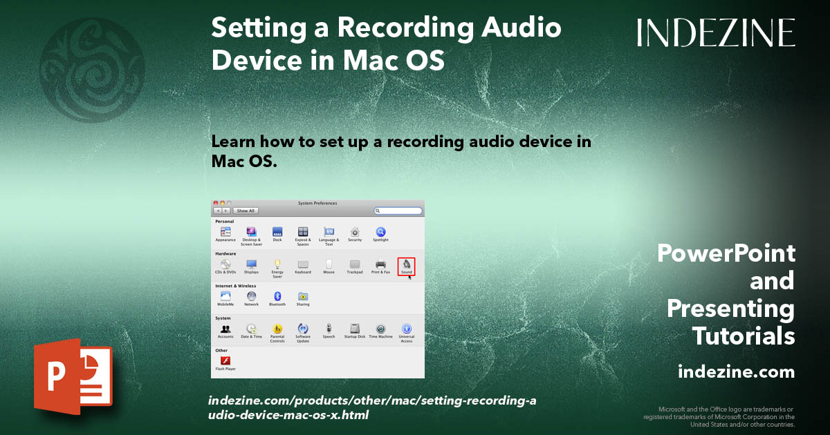 Setting a Recording Audio Device in Mac OS