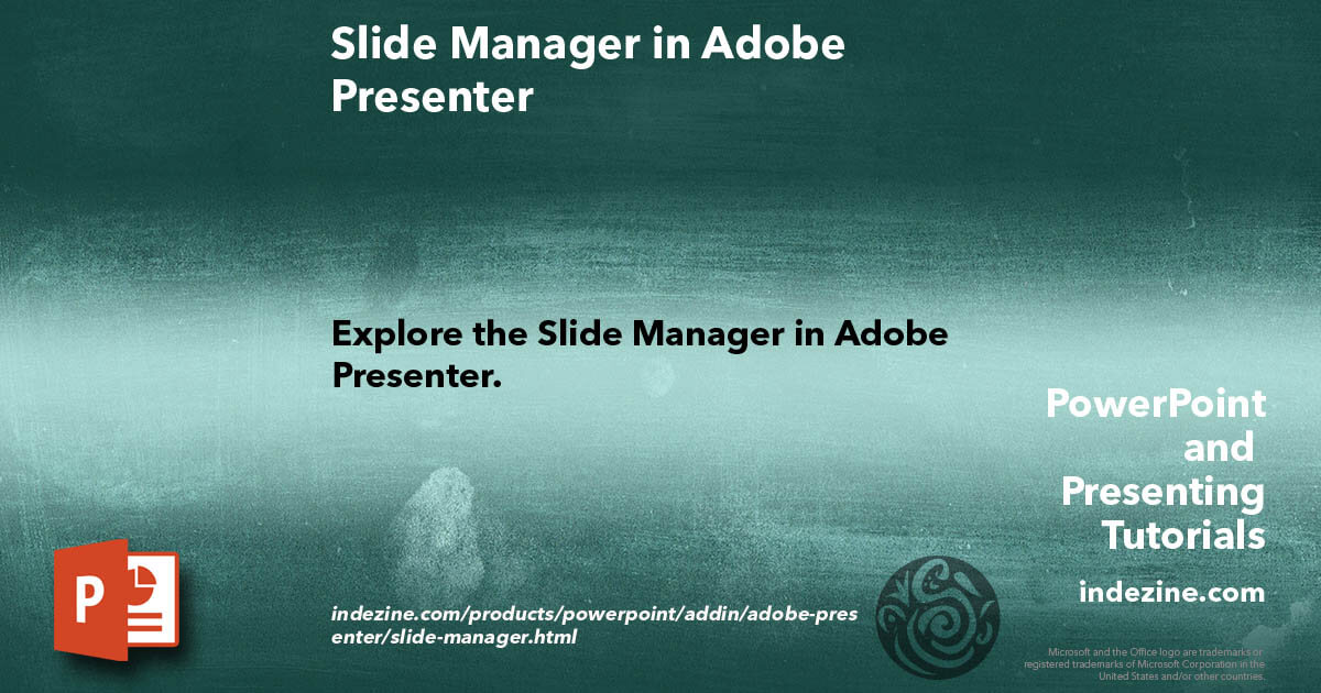 Slide Manager in Adobe Presenter
