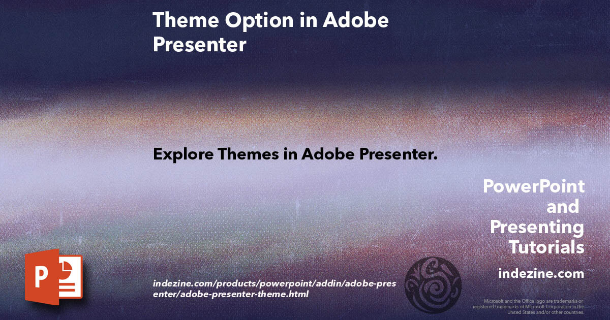 Theme Option in Adobe Presenter
