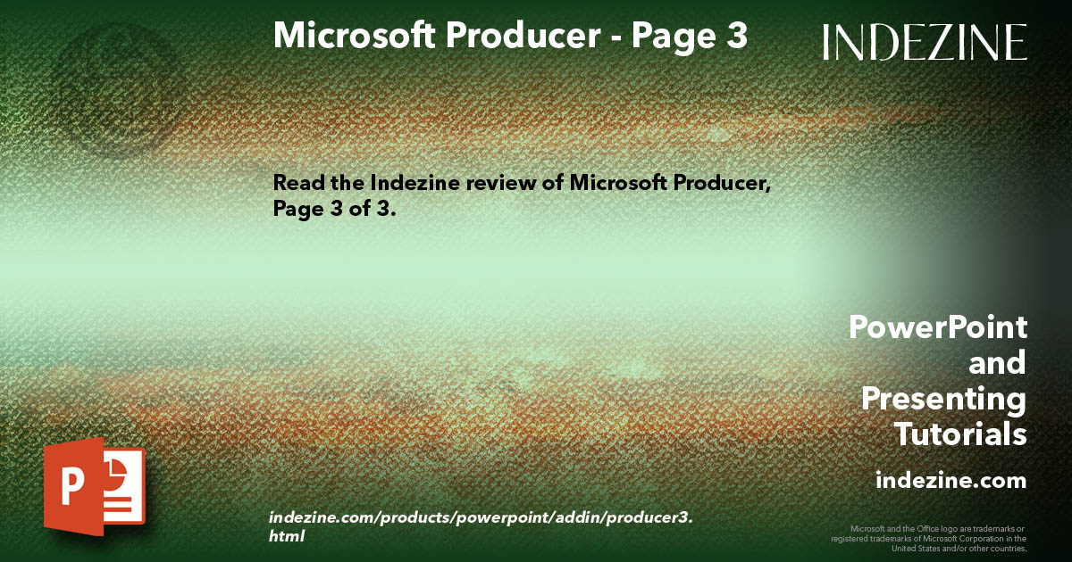 Microsoft Producer - Page 3