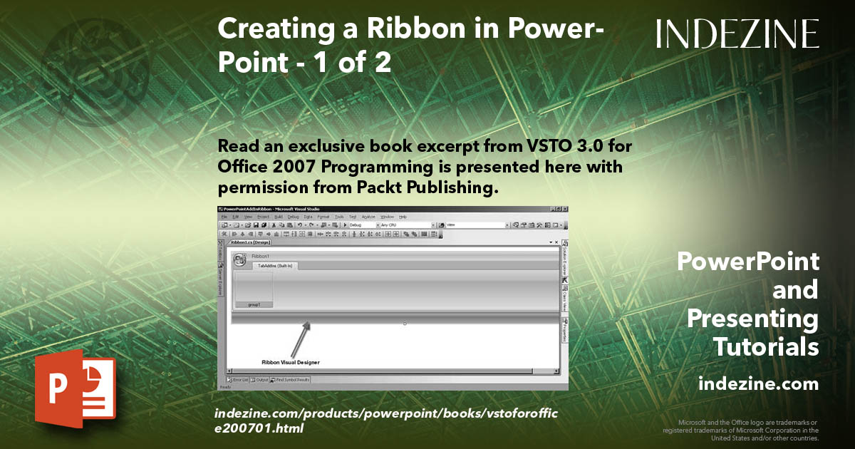 Creating a Ribbon in PowerPoint - 1 of 2