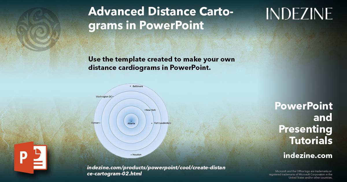 Advanced Distance Cartograms in PowerPoint